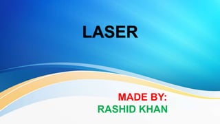 Laser ppt | PPT