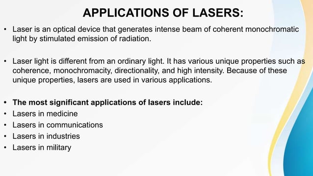 Laser ppt | PPT