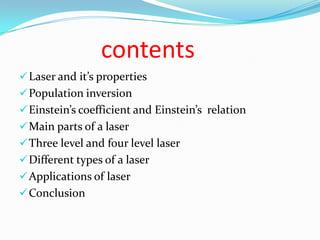Laser ppt by jithin m.p,amrita | PPTX