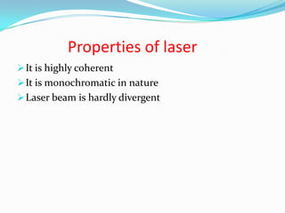 Laser ppt by jithin m.p,amrita | PPTX
