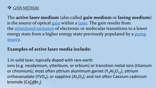 Laser presentation | PPTX