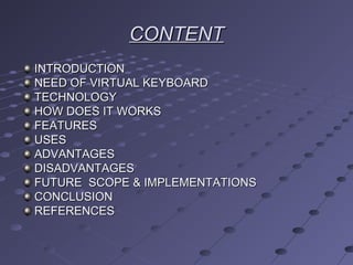 Laser protection virtual keyboard | PPT