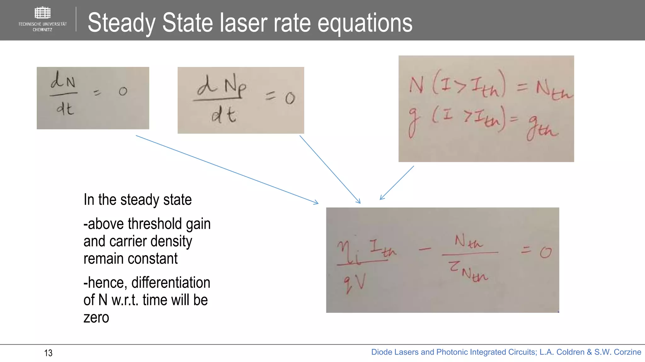 Laser rate equations | PPTX