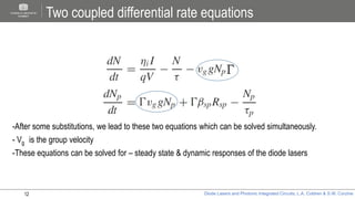 Laser rate equations | PPTX