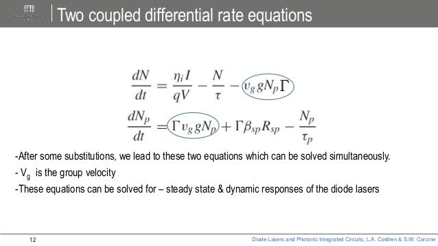 Laser Rate Equations