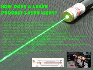 Lasers | PPTX | Physics | Science