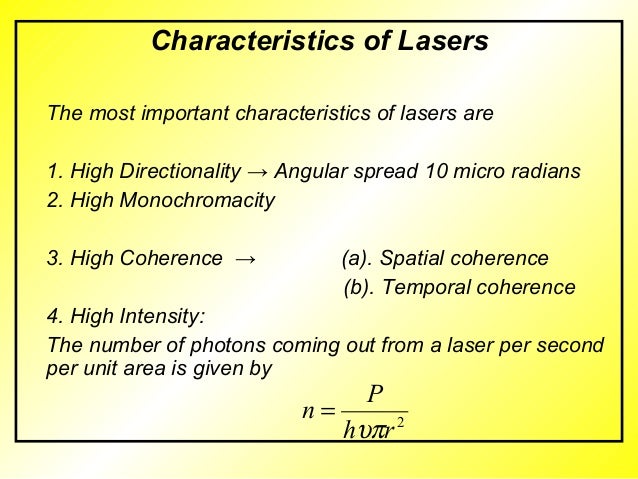 Lasers basics mechanism and principles