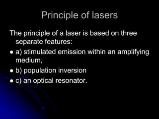 LASERS BASICS PPT