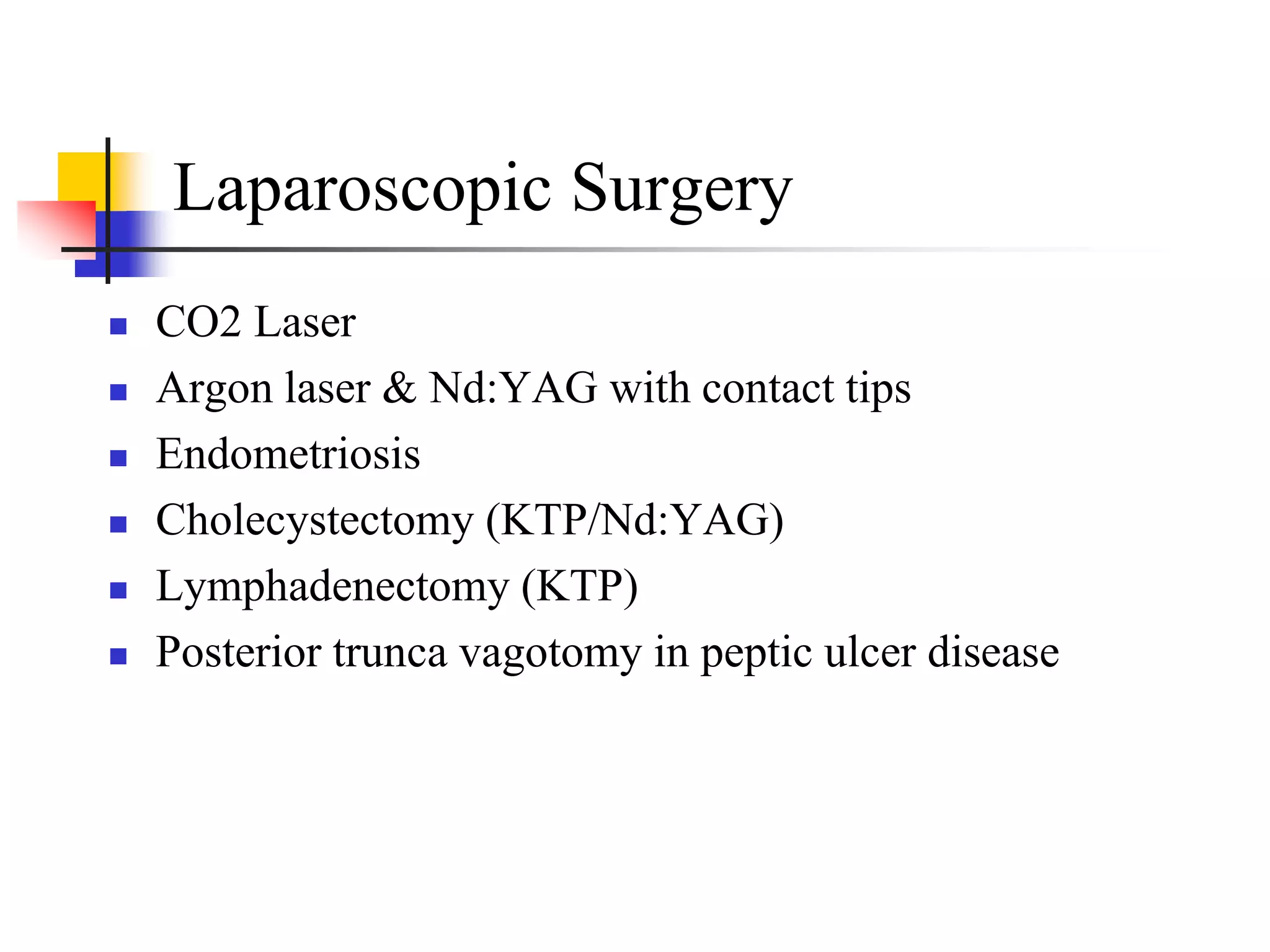 Lasers in surgery | PPTX