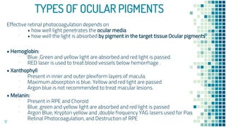 Lasers in ophthalmology | PPTX