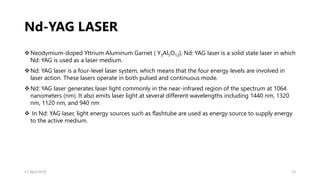 Lasers | PPTX | Chemistry | Science
