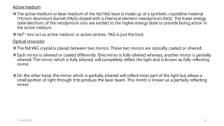 Lasers | PPTX | Chemistry | Science