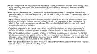 Lasers | PPTX | Chemistry | Science
