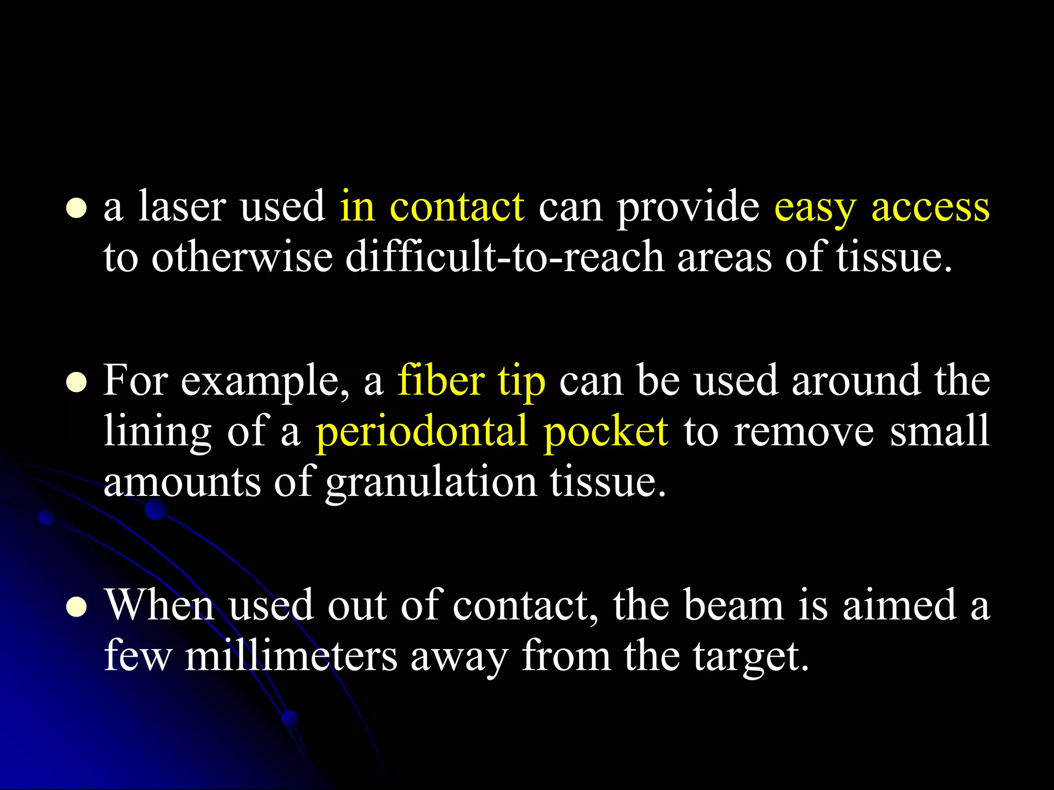 Lasers in periodontology | PPTX