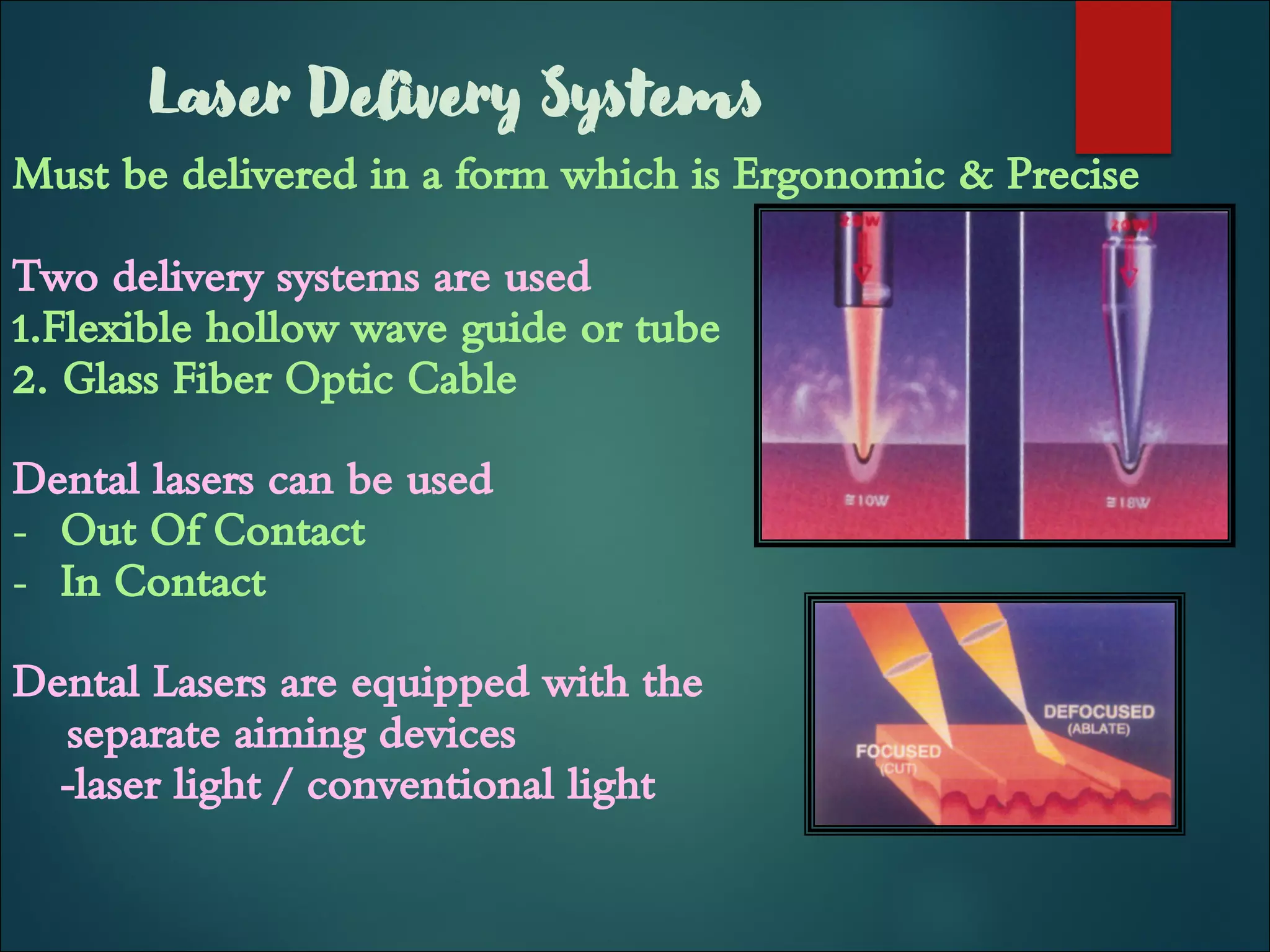 Lasers in dentistry or Dental lasers | PDF