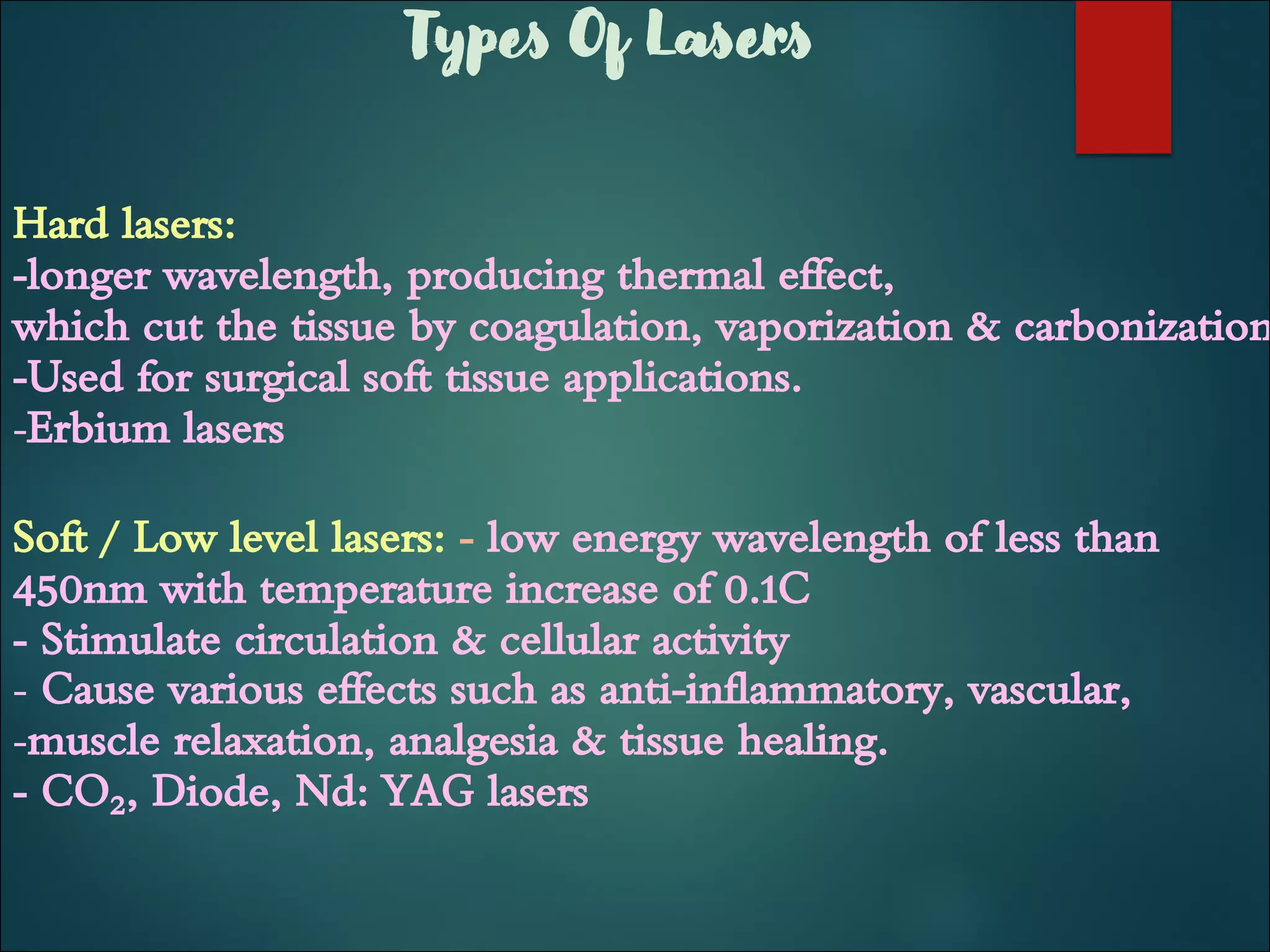 Lasers in dentistry or Dental lasers | PDF