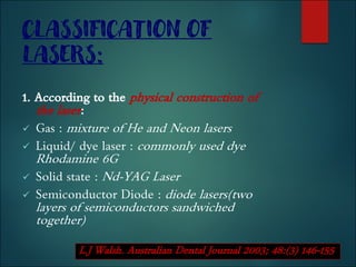 Lasers in dentistry or Dental lasers | PDF