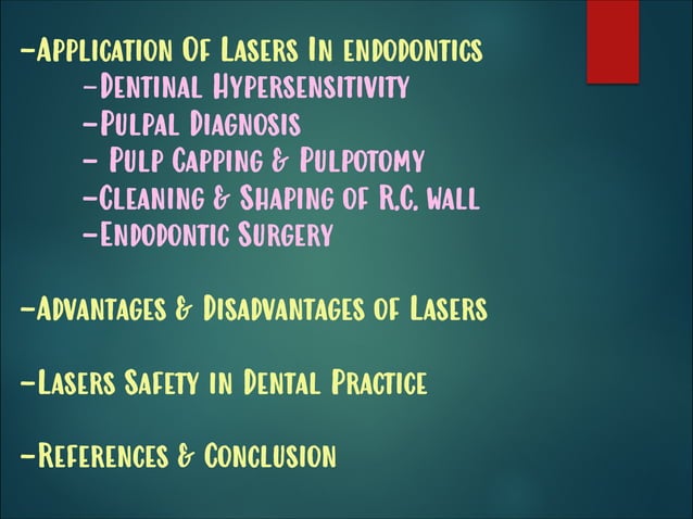 Lasers in dentistry or Dental lasers | PDF | Dental Health | Diseases and Conditions