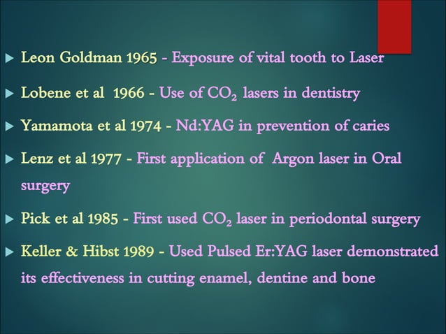 Lasers in dentistry or Dental lasers | PDF | Dental Health | Diseases ...