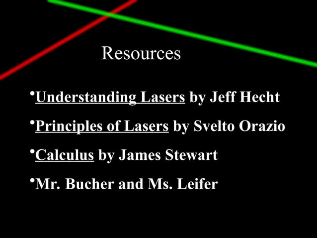 Introduction to Lasers for Engineering Graduates | PPT