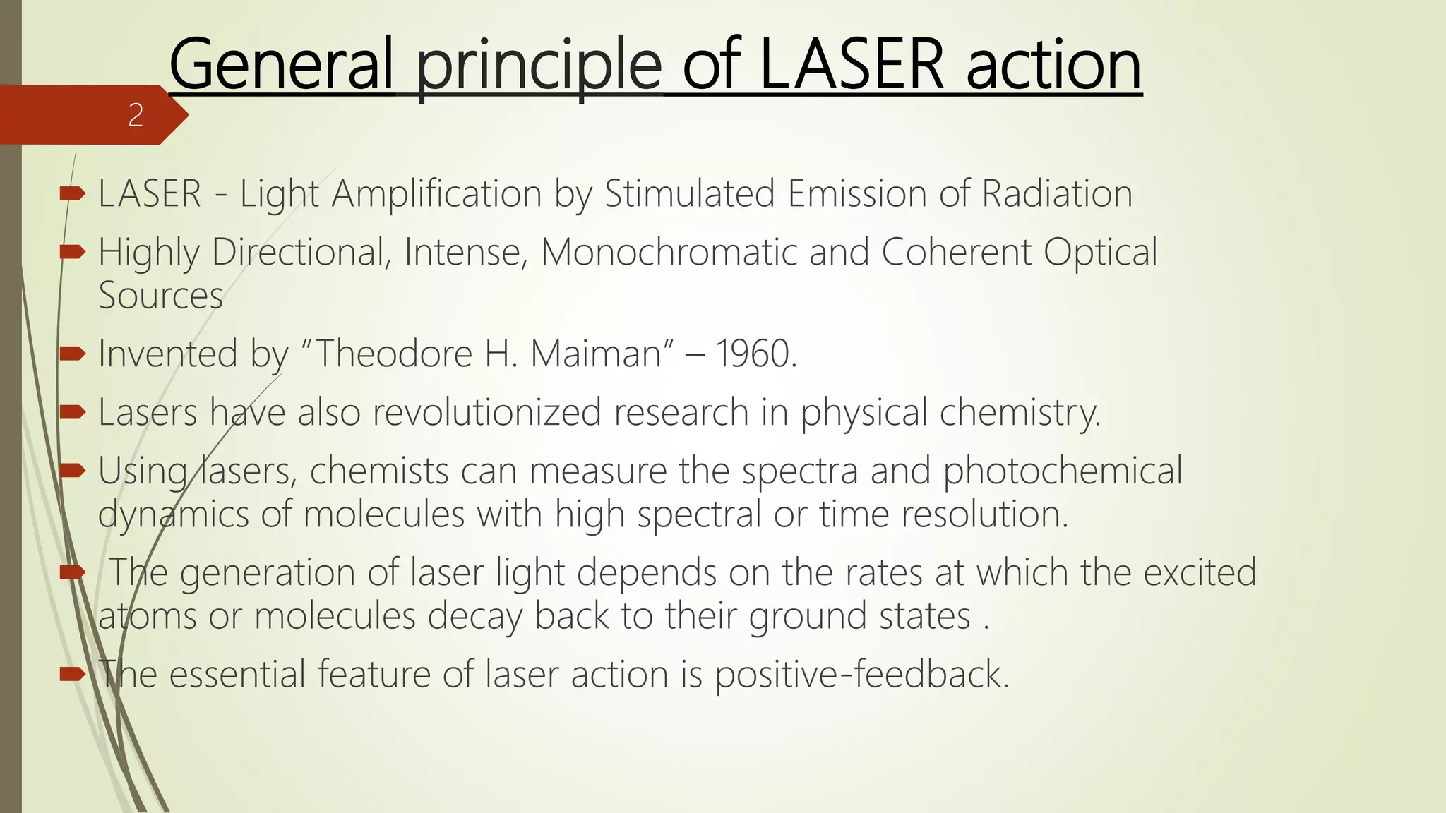 Lasers hasnain sayed | PPTX