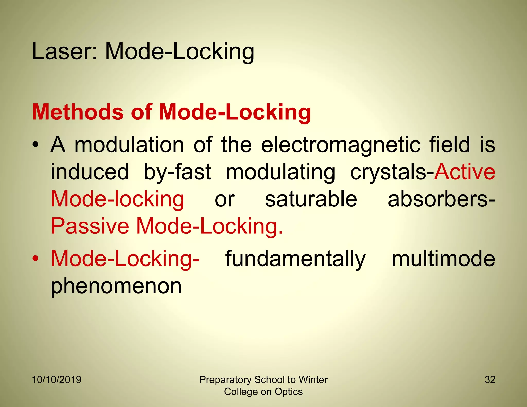 Lasers introduction and explanation | PPTX