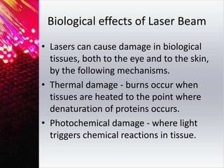 Laser and UV safety | PPTX