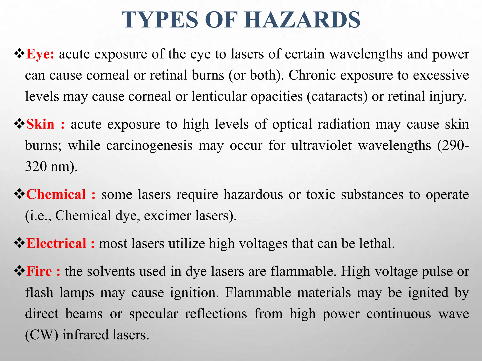 laser safety and hazards and their precautions.pptx