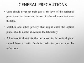 laser safety and hazards and their precautions.pptx