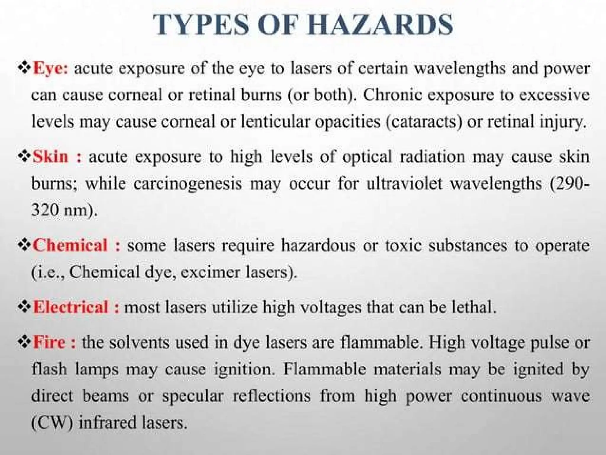 Laser Safety Precautions safety........ | PPTX