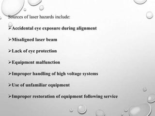 Laser Safety Precautions safety........ | PPTX