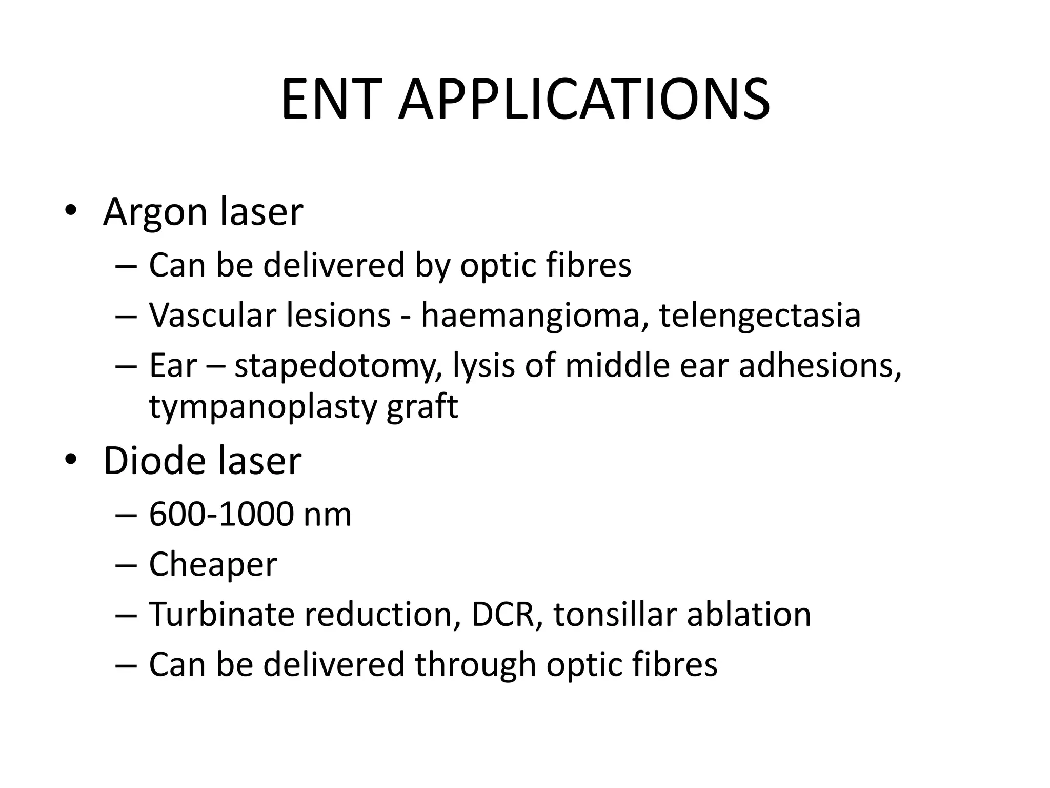 Lasers and cryotherapy in ent pracise | PPTX