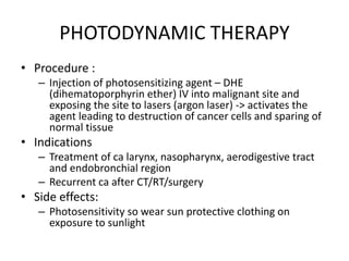 Lasers and cryotherapy in ent pracise | PPTX