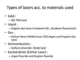 Lasers and cryotherapy in ent pracise | PPTX