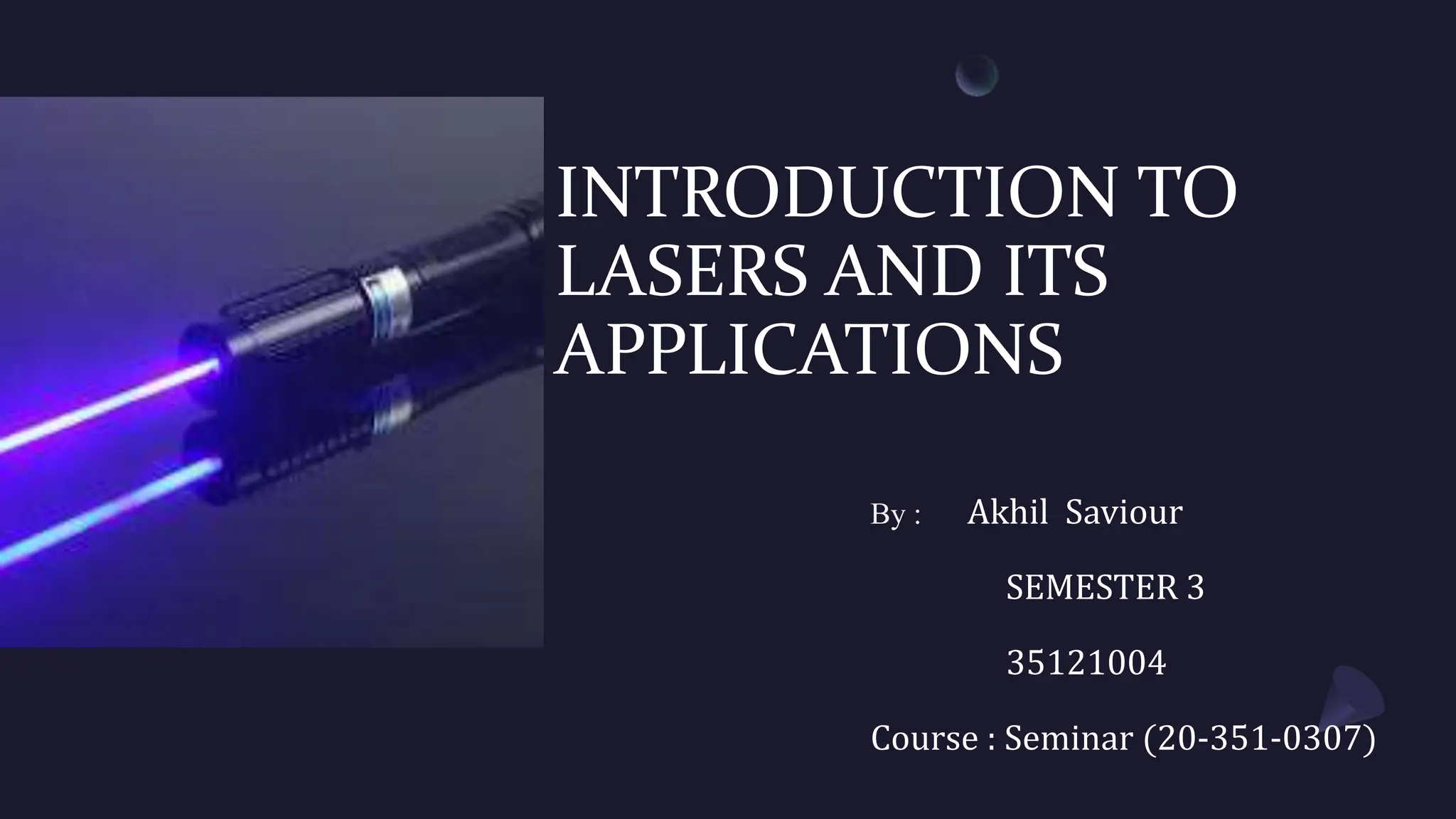 Lasers and its appplication.pptx