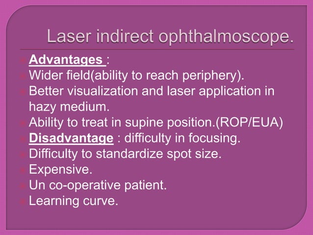 Lasers in ophthalmology | PPTX | Eye and Vision Conditions | Diseases ...