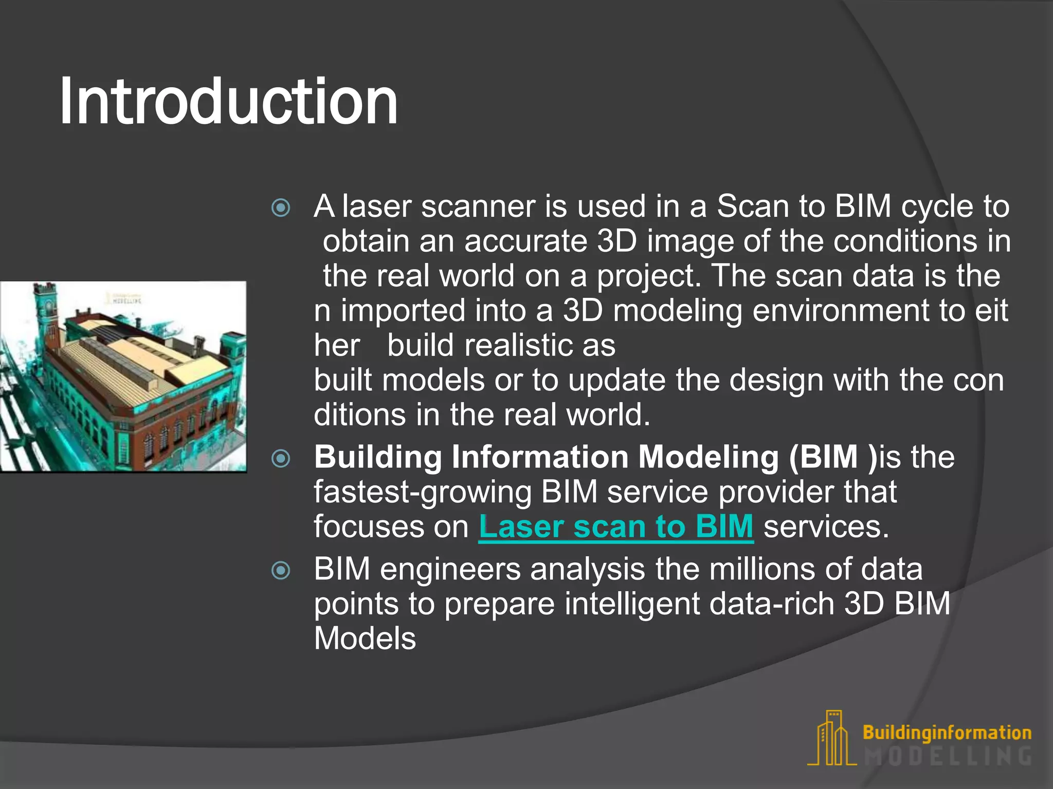 Laser scan to bim services - Building Information Modeling | PDF | Civil Engineering Industry ...