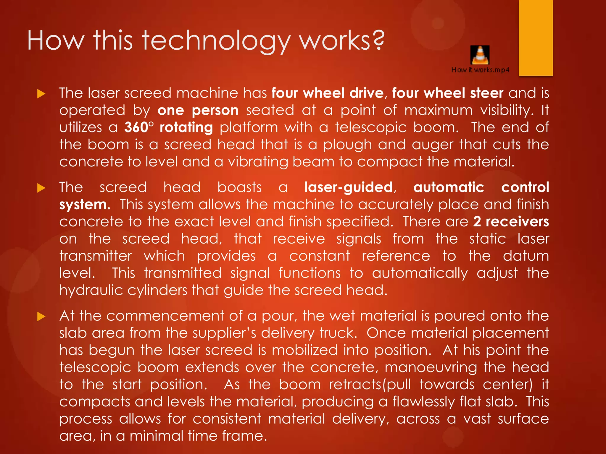 Laser screed technology | PPTX