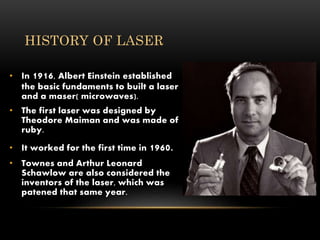 Lasers physics | PPTX