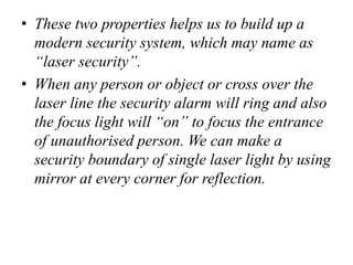 Laser security system | PPTX
