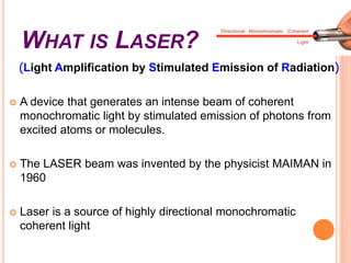 Laser | PPTX | Chemistry | Science