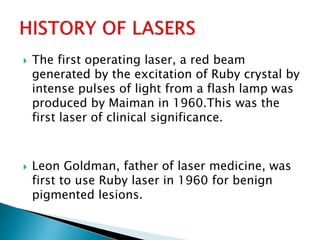 Lasers for hair reduction | PPTX