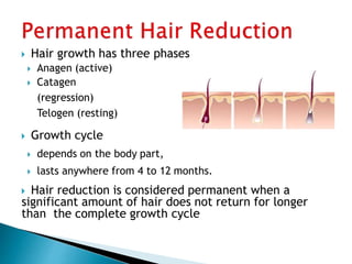 Lasers for hair reduction | PPTX