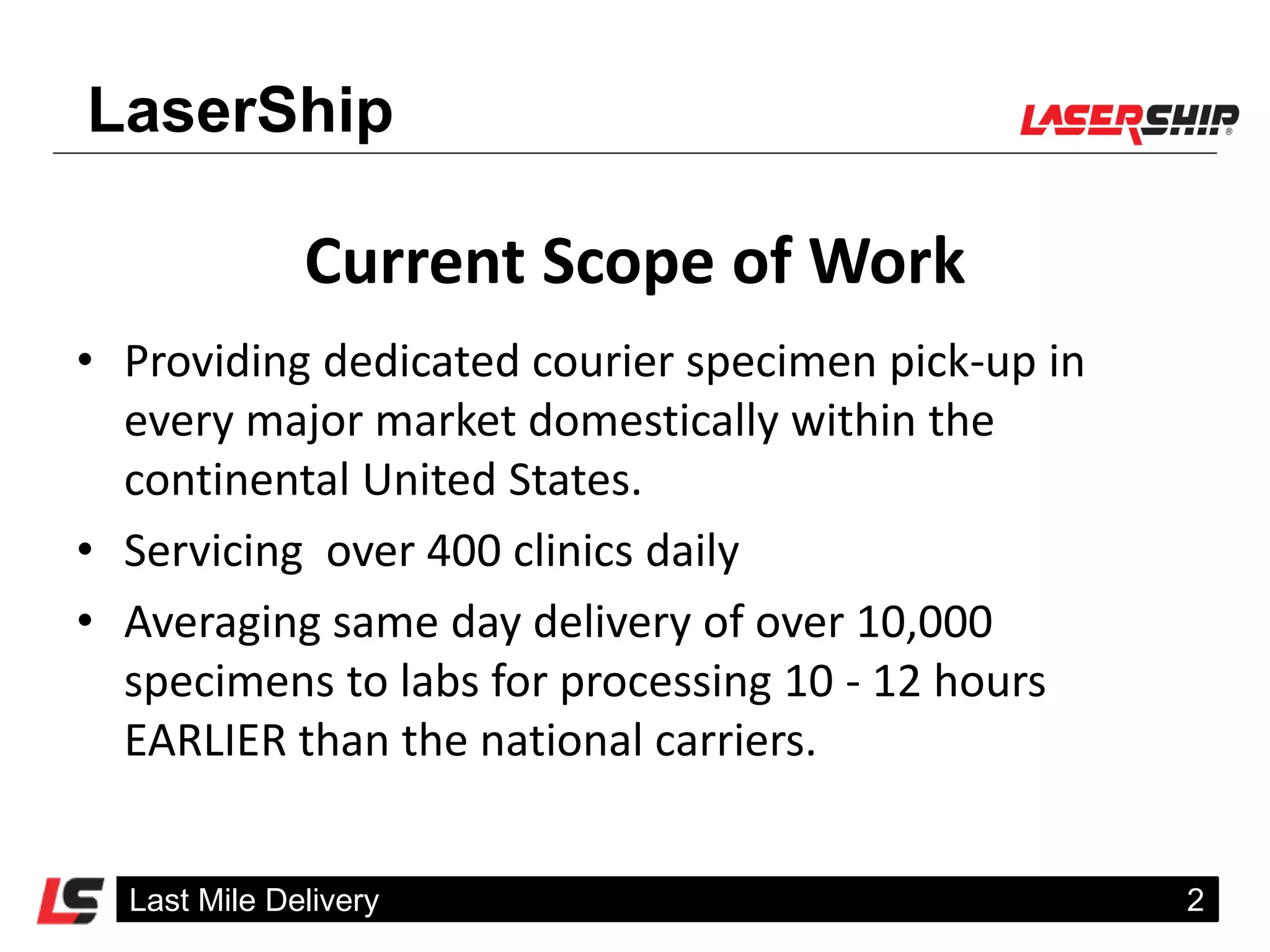 Lasership Critical Delivery / Courier | PDF