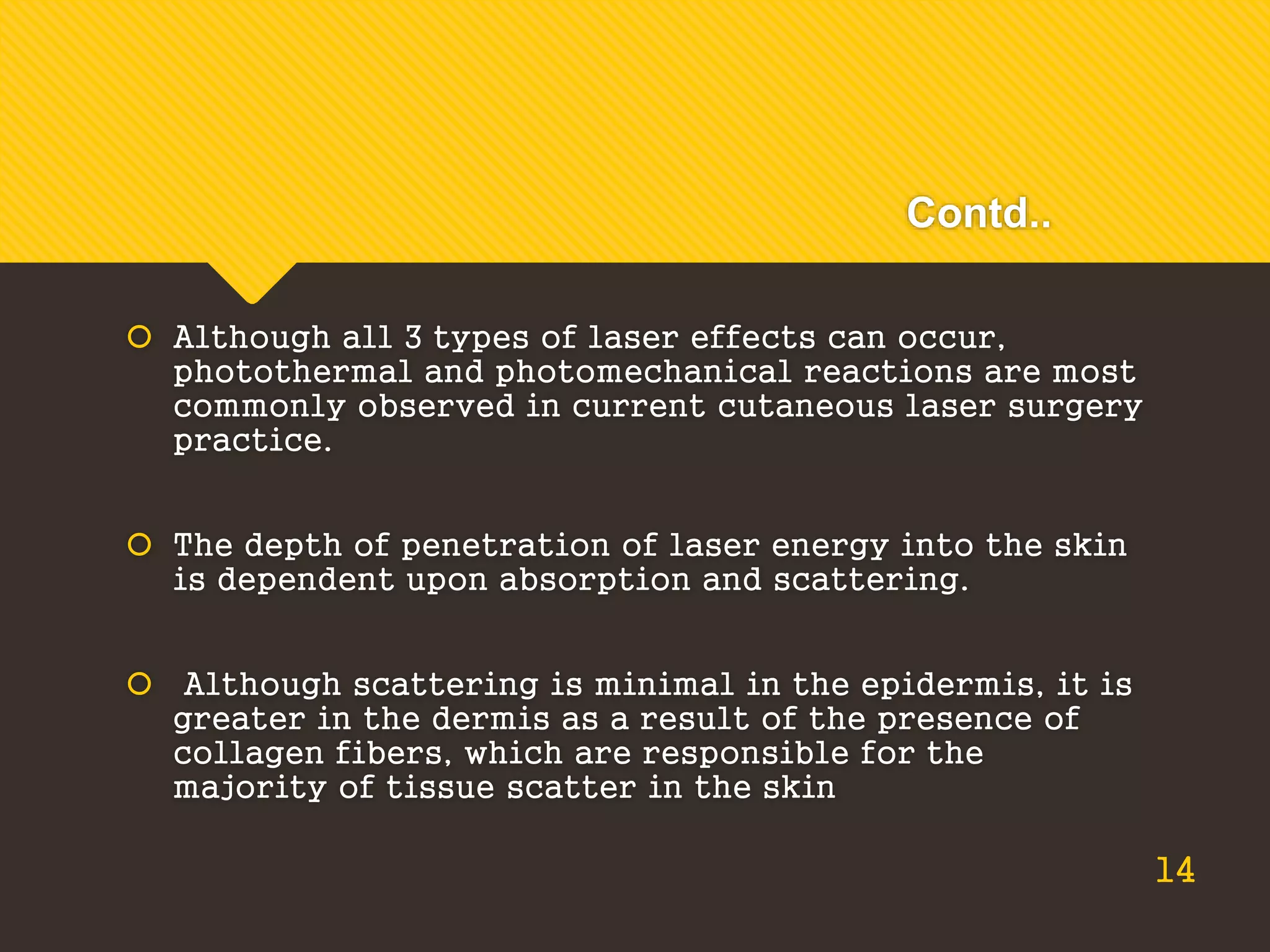 Lasers in dermatology | PPTX