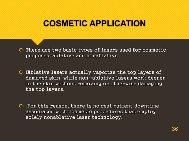 Lasers in dermatology | PPTX