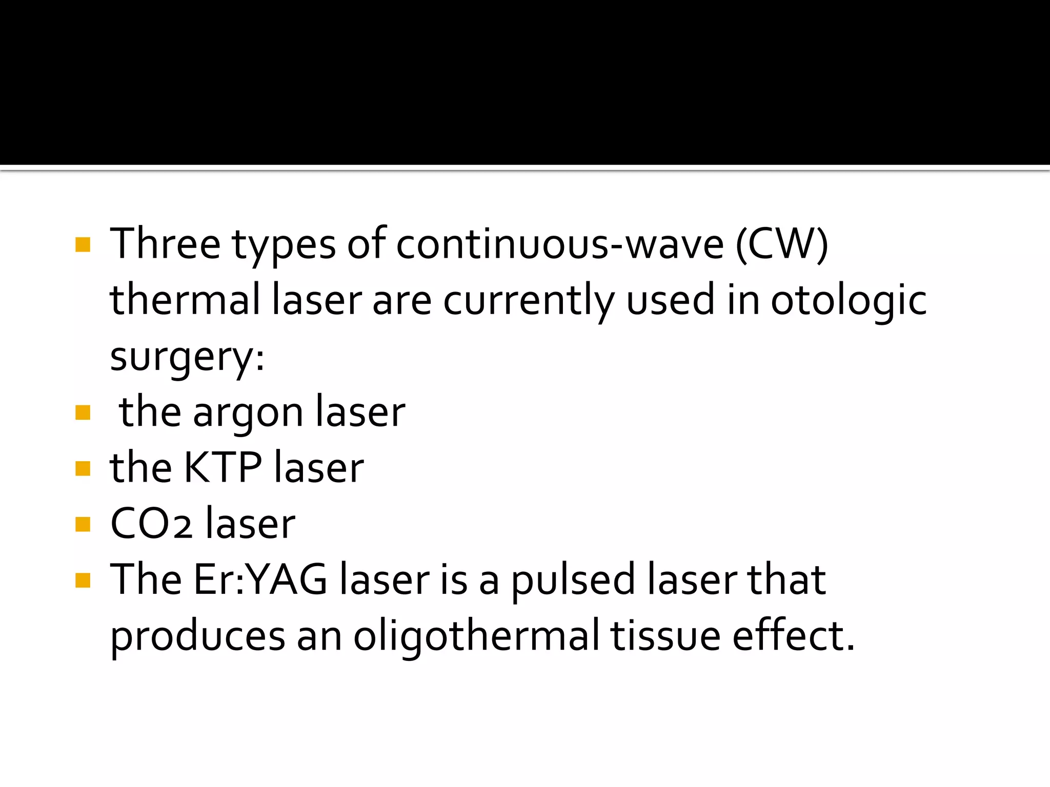 Laser in ENT | PPTX