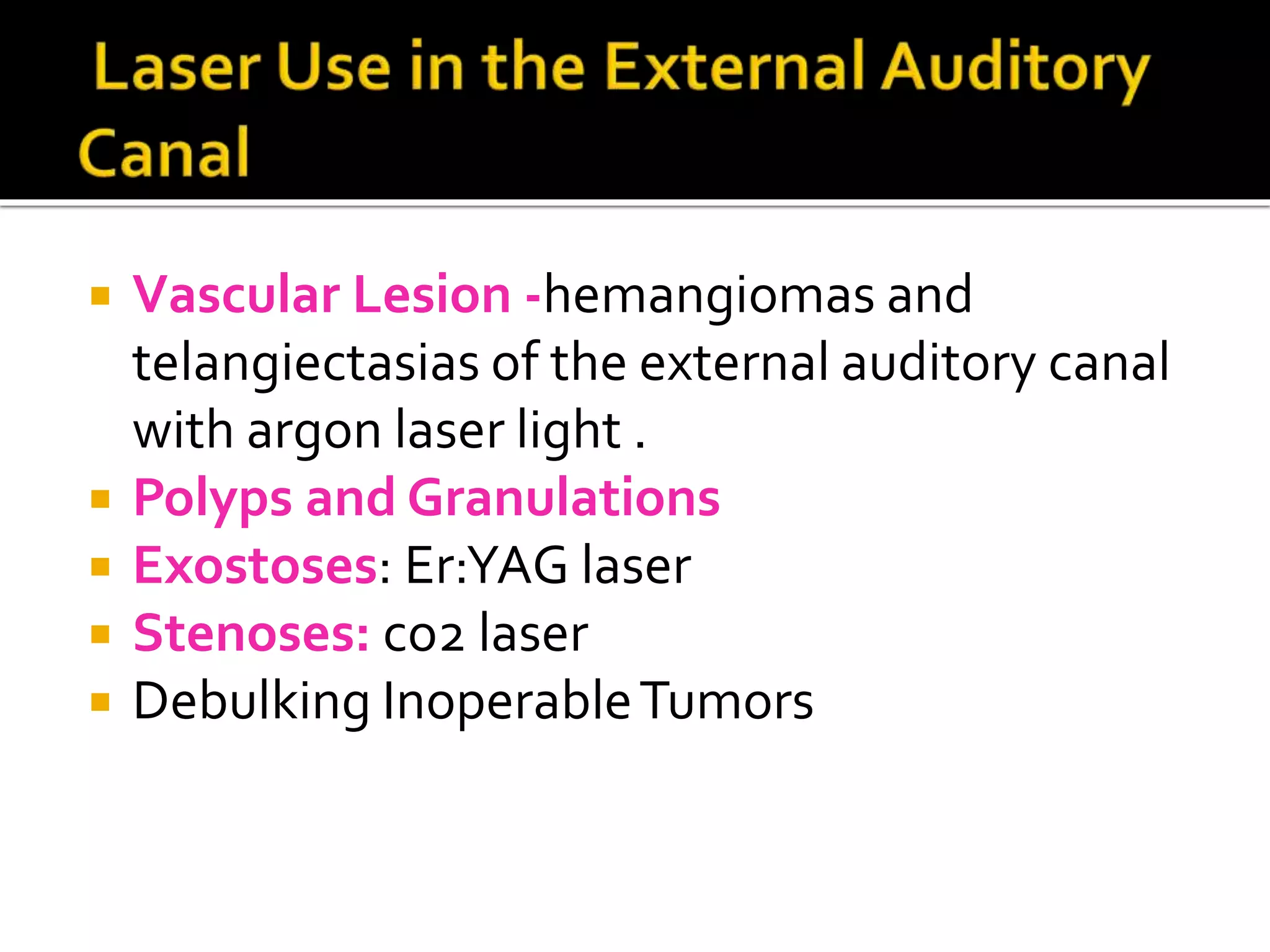 Laser in ENT | PPTX
