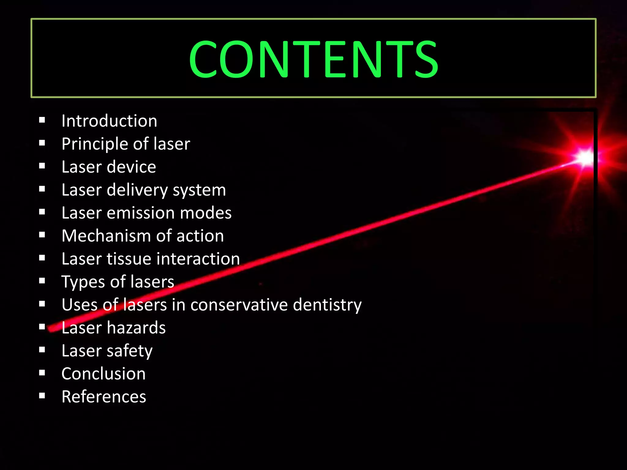 Lasers in operative dentistry seminar ppt | PPTX