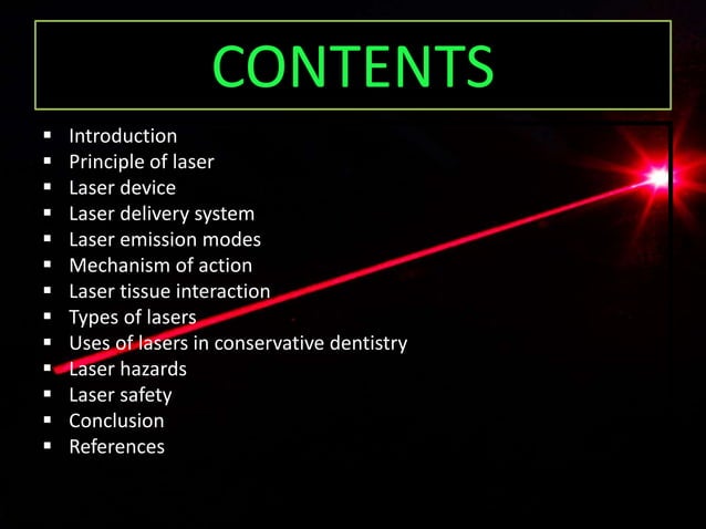 Lasers in operative dentistry seminar ppt | PPTX | Dental Health ...